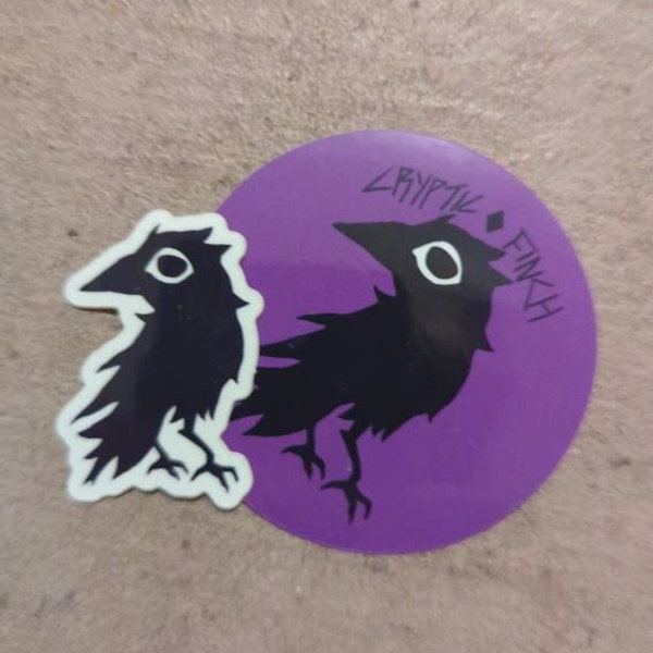 Crow Logo Sticker - Etsy