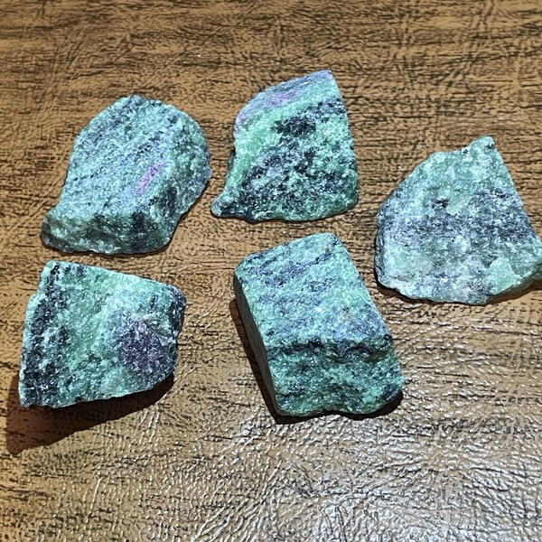 Ruby Zoisite Rough Stone - Rough Crystal Chunks - Anyolite - Healing ...