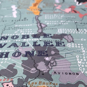 Map of Departments and Regions of France 2024 Map of France 50x70 Cm 19 ...