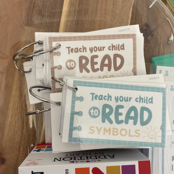 Teach Your Child to Read in 100 Easy Lessons Flashcards : FULL - Etsy