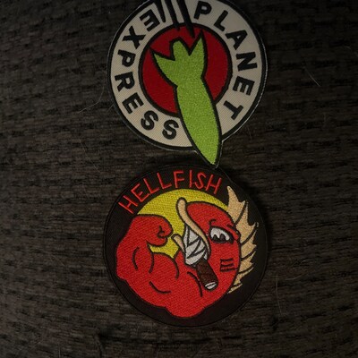 The Simpsons Flying Hellfish Grandpa Embroidered Sew on Iron on Patch ...