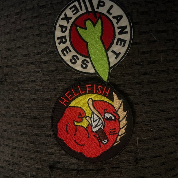 The Simpsons Flying Hellfish Grandpa Embroidered Sew on Iron on Patch Badge Hell Fish Patch DIY ...