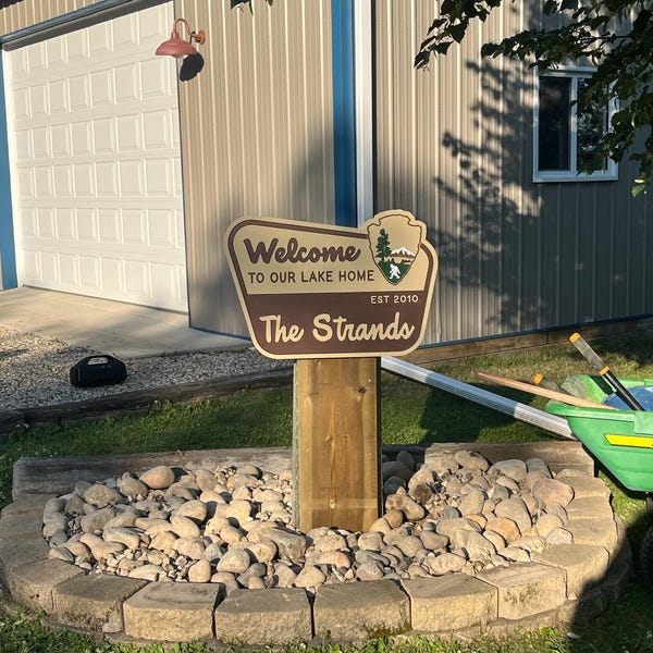 Custom Carved PVC Street Sign | Family Name Cabin Road Sign | Custom ...