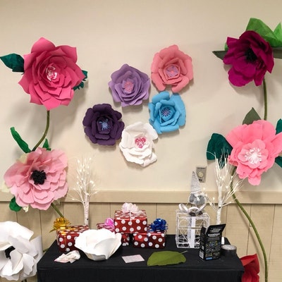 EXTRA LARGE Paper Flower Kit, DIY Paper Flower Kit You Choose Flower ...