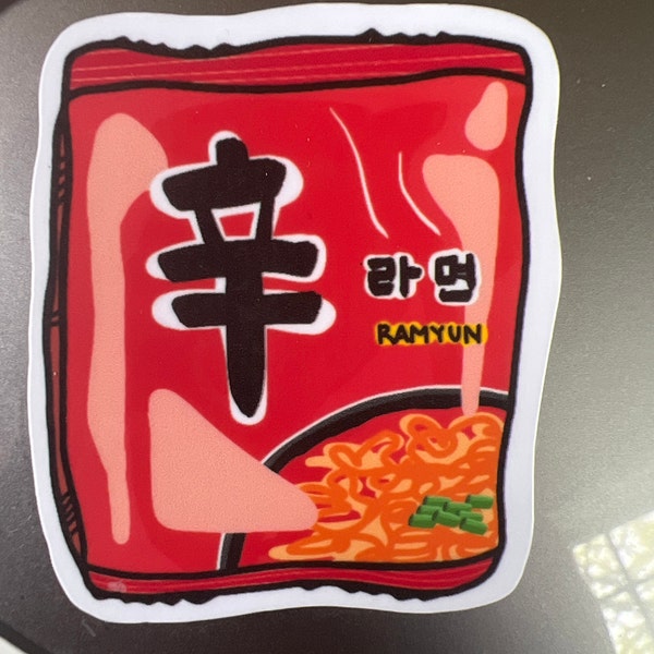 Korean Ramen Sticker, Shin Ramen Sticker, Korean Sticker, Spicy Sticker ...