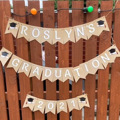 Personalised Graduation Bunting Banner. Graduation Decoration ...