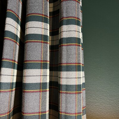 Modern Vintage Dark Red Floral Pattern Washed Linen Cotton Curtain Raw ...