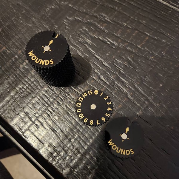 Wardials (10 Pack) Premium Wound Trackers for Tabletop Wargames, 0-15 ...