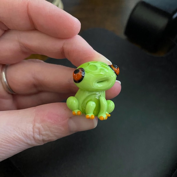 Frog Gifts Frog Figurine Tiny Frog Miniature, Mini Glass Frog Figurine ...