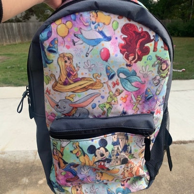 Disney Characters Backpack, Disney Backpack, Mickey Mouse Backpack ...