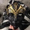 Dark Elf Full Face Mask - 3D Printed Décor, Costume, Cosplay, Unpainted ...
