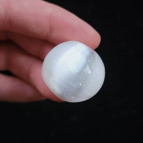 Selenite Crystal - Hand Polished Selenite Sphere - Crystals & Stones ...