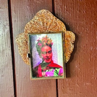 Rustic Mexican Tin Nicho Mano Poderosa Powerful Hand Wall Hanging Folk ...