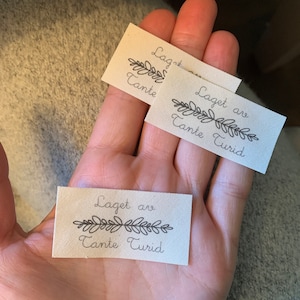 Personalized Sewing Labels for Handmade Items Custom Tags Printed on ...