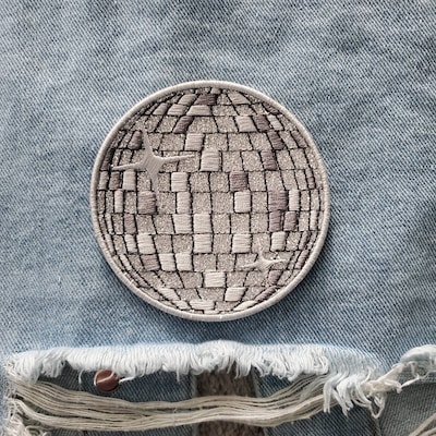 Disco Ball Embroidered Patch Backpack Patch Messenger Bag Patch ...