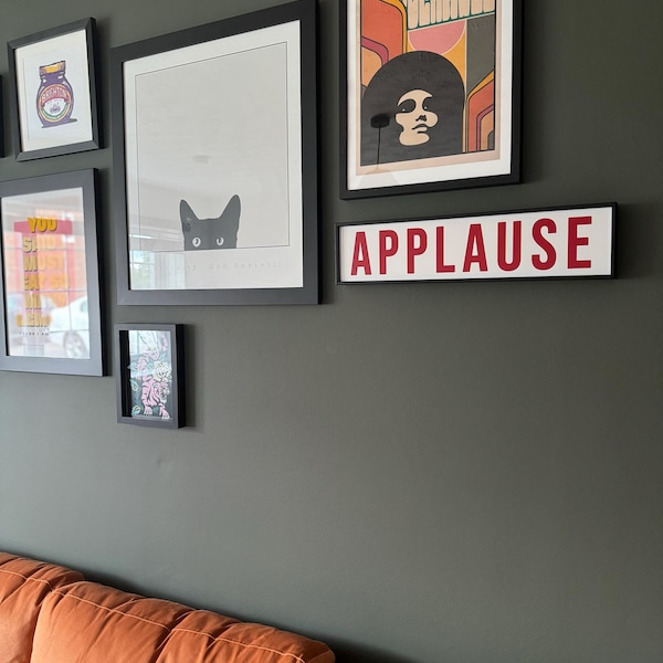 Applause | Framed Metal Print | Applause Frame | Retro | Metal ...