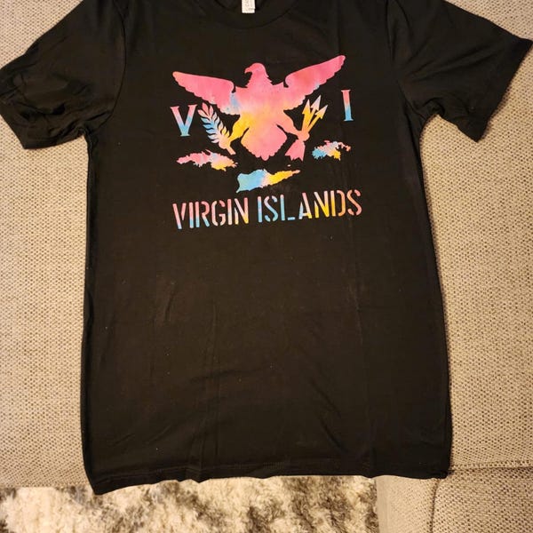 VI Madras Flag T-shirt: Virgin Islands Souvenir Tee - Etsy