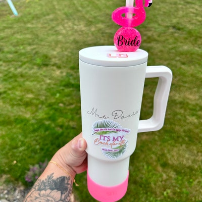 Flamingo Floatie Straw Topper Straw Topper Straw Buddy Summer Straw ...