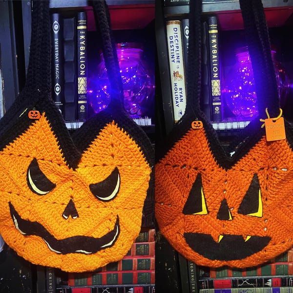 PATTERN- Jack-o-lantern Crochet Bag - Etsy