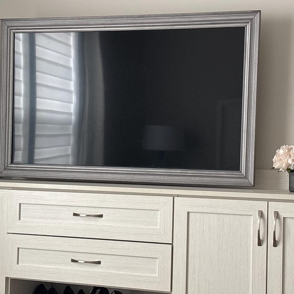 TV Frame, Custom TV Frame, Modern Decor, TV Bezel, Vintage Frame Home ...