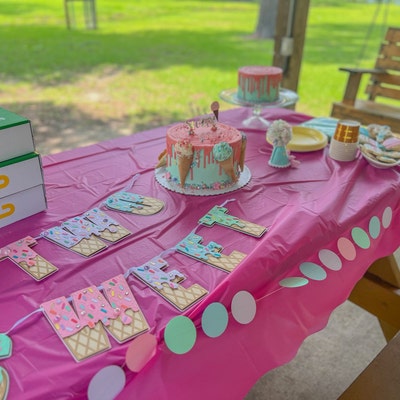 Beach Theme Cake Topper Custom Number Cake Personalized Birthday Party ...