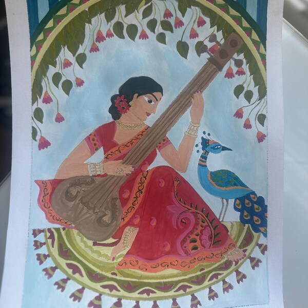 Jamini Roy Inspired Animals, Cow, Elephant, Horse, Set of 3, Indian ...