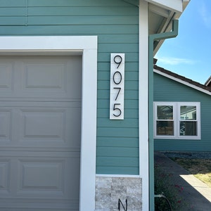 Farmhouse Shiplap House Numbers Address Sign Black House - Etsy