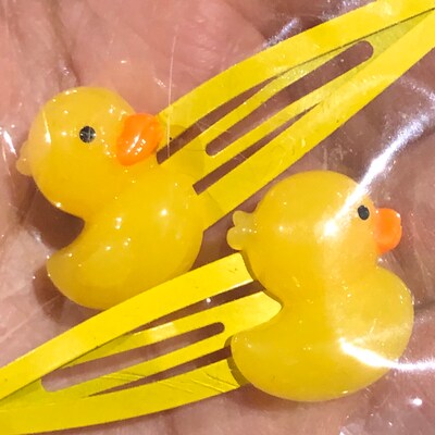 Duck Snap Clips Pack of 2 Yellow - Etsy UK