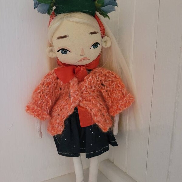 Mini Man Rag Doll, Fabric Bearded Man Doll, Man Beard Doll,handmade ...