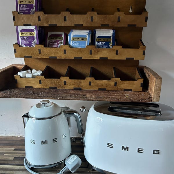 Tea Bag Organizer, Wood Tea Bag Holder, Tea Organizer Vertical, Tea ...