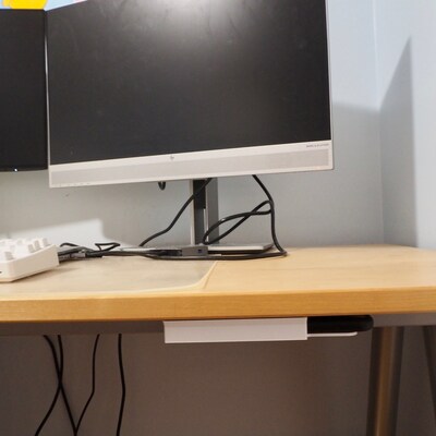 Under Desk Phone Holder, Tape Add on Under Table Phone/hard Drive Mount ...