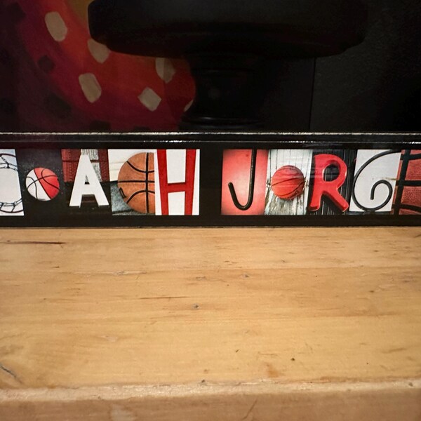 Custom Last Name Sign, Photo Letters Art, Personalized Home Decor, Last ...