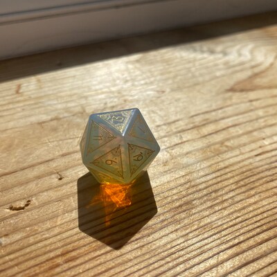 Full Opal Set Dungeons and Dragon Raised Dice, RPG Game Electroplated ...