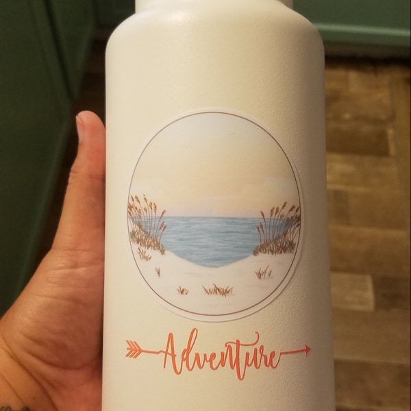 Adventure Arrow Vinyl Decal - Adventure Awaits, Water Bottle Decal ...
