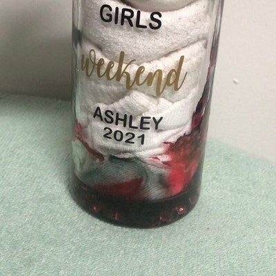 DIY Custom Wine Glass Decals, Girls Weekend Party Decals, Personalized ...