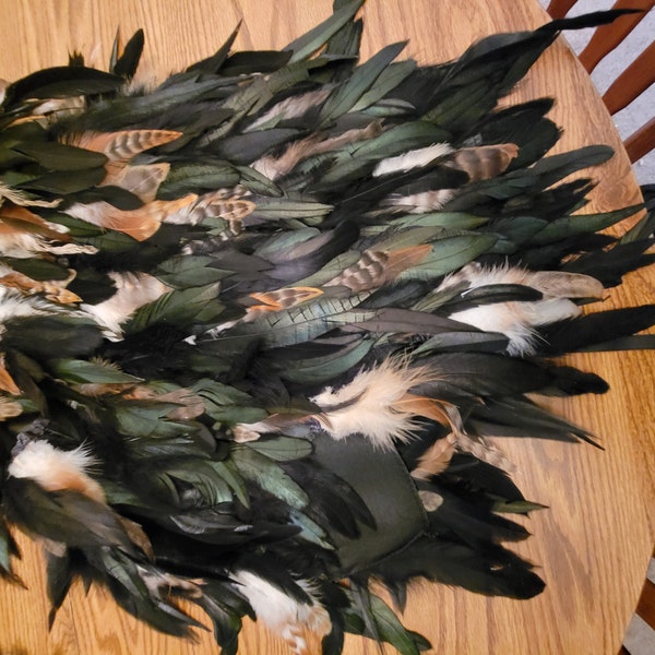 Bird Feather Cape Animal Cape Man Viking Warrior Cape Wicca Ritual ...