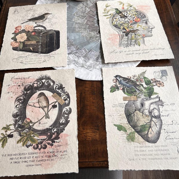 Artisan Wild Woman Handmade Paper Print. - Etsy