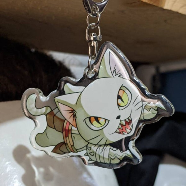 Meowtal Kombat Cat Keychains - Etsy