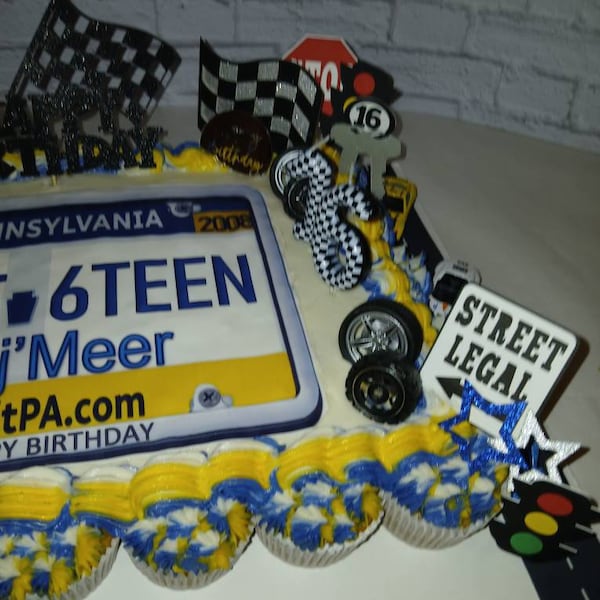 Driver License Birthday Banner ,road Sign Birthday Banner ,car Birthday ...