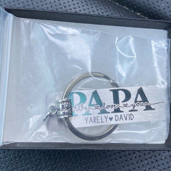 Papa WE LOVE YOU Keychain • Papa Keychain • Papa • New Papa Gift ...
