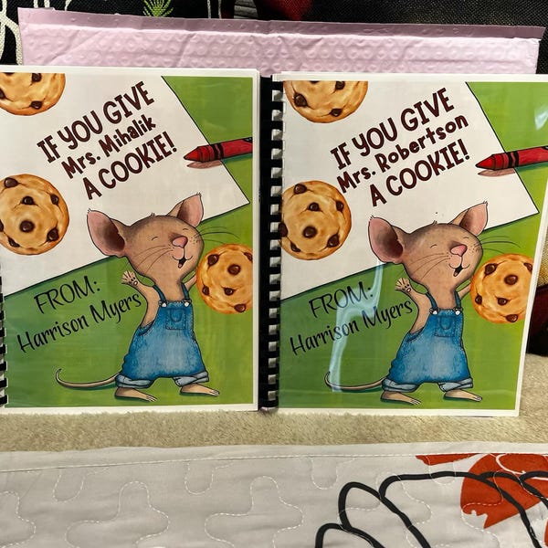 Personalized Teacher Cookie Book – Teacher Appreciation Gift Booklet - Etsy