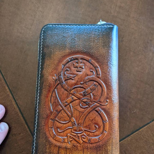 Fallout, Power Armor, Hand Tooled Wallet, Carved Wallet, Bifold Wallet ...