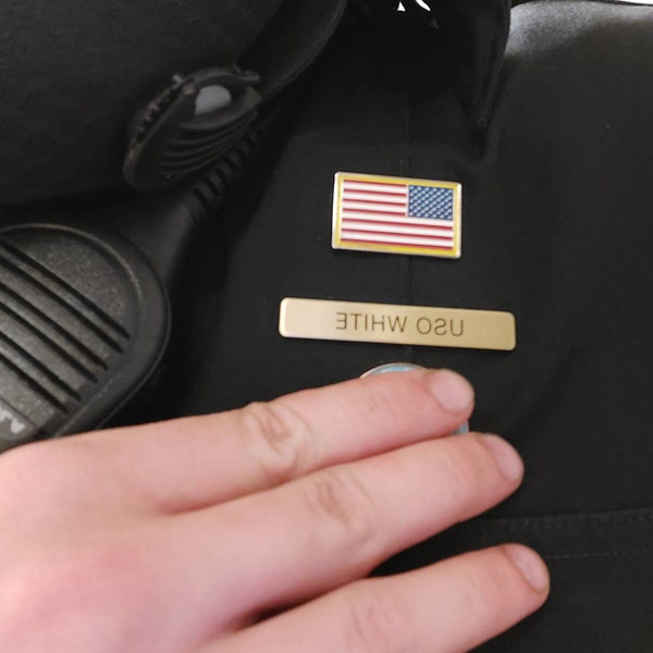 Engraved Metal Name Badges - Security, Police, Fire, Military ...