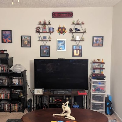 Nintendo Logo Wall Plaque Layered, Sign, Decor, Super Mario, Zelda ...