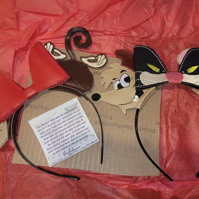 Cinderella Lucifer Inspired Mouse Ears Headband Accessories Costume ...