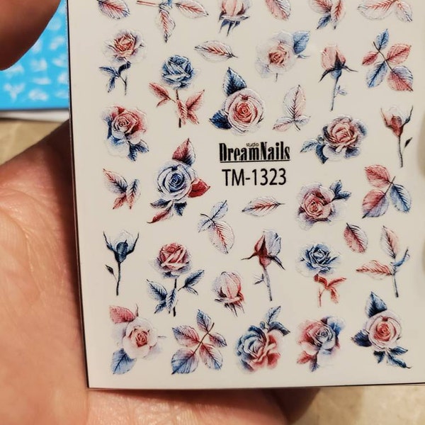 3D Nail Water Decal - Etsy