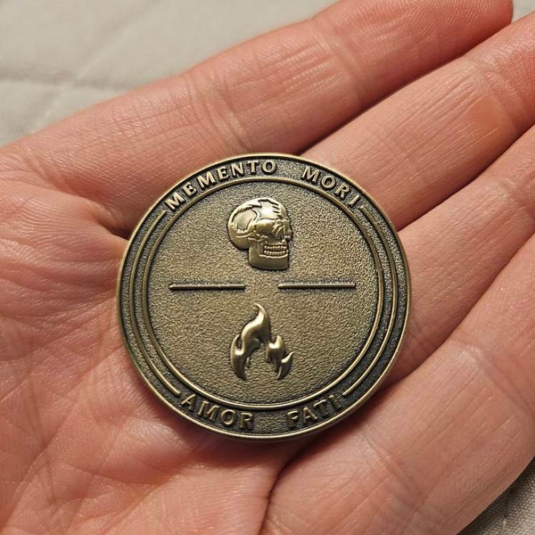 Stoic Necklace: the Cardinal Virtues, Memento Mori and Amor Fati - Etsy