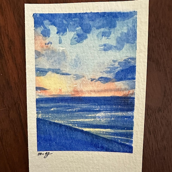 Small Watercolor Painting Watercolor - Etsy