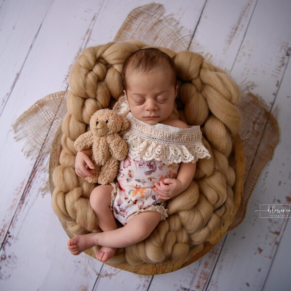 Newborn Photo Prop, Photo Session Props, Newborn Lace Romper, Baby Lace ...