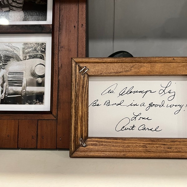 Original Handwriting Gift | Custom Handwriting Canvas Sign ...